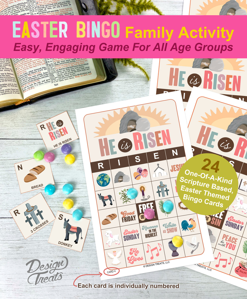 Easter Scripture Based Bingo Cards (digital download) – Design Treats